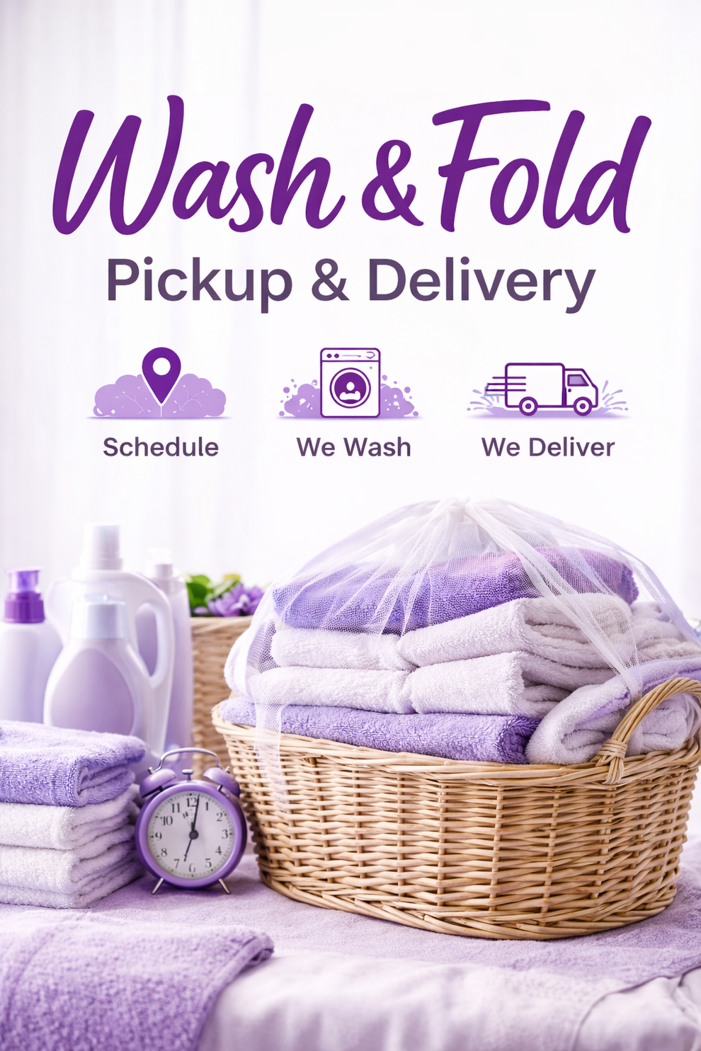 Wash & Fold – Pickup & Delivery – Jenny’s Laundry Co.